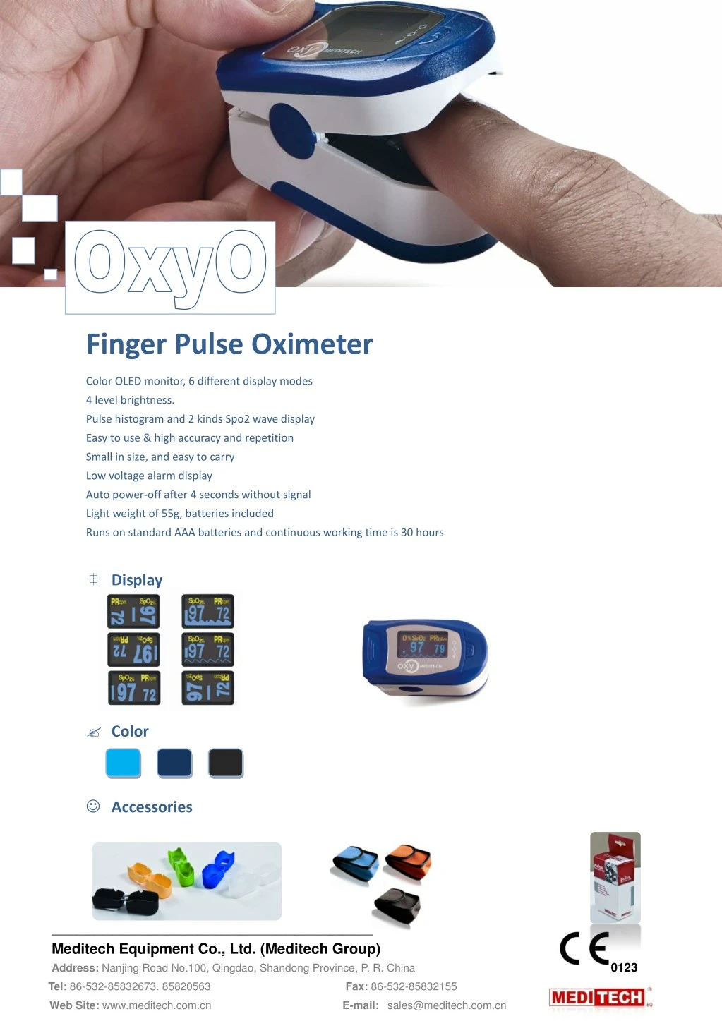 PPT - Pulse Oximeter with color Screen from www.meditech.com.cn ...