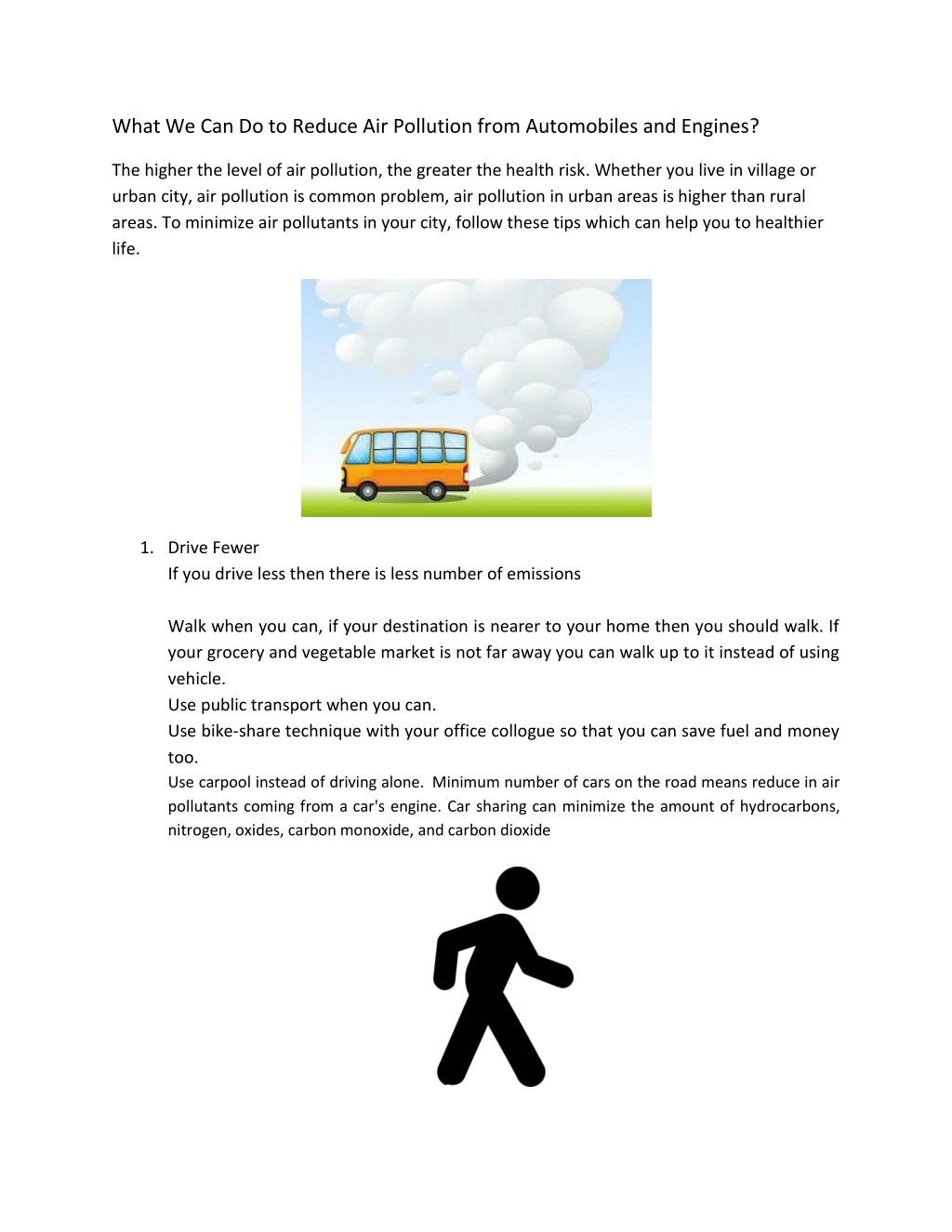 PPT - What We Can Do to Reduce Air Pollution from Automobiles and ...