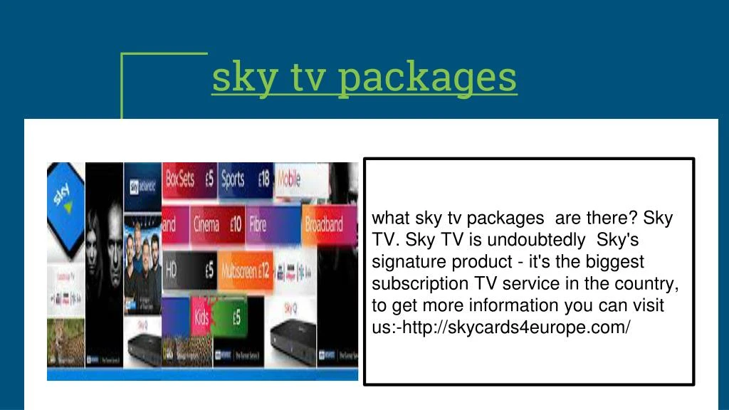 PPT - sky packages PowerPoint Presentation, free download - ID:7897583