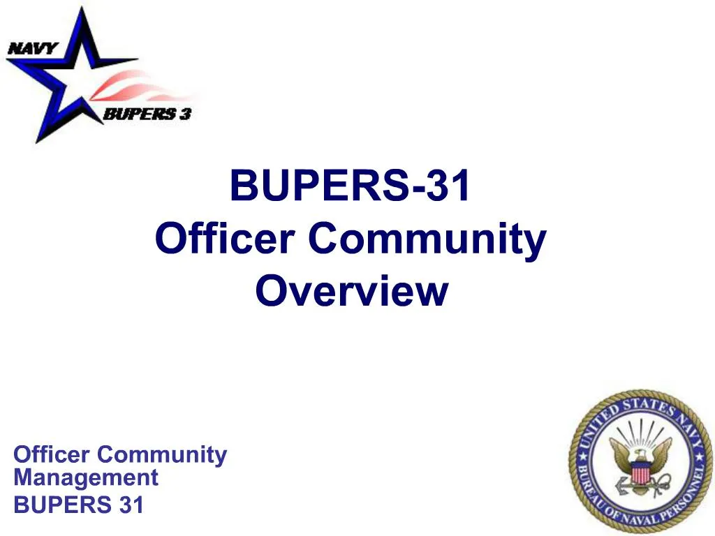 PPT - BUPERS-31 Officer Community Overview PowerPoint Presentation ...