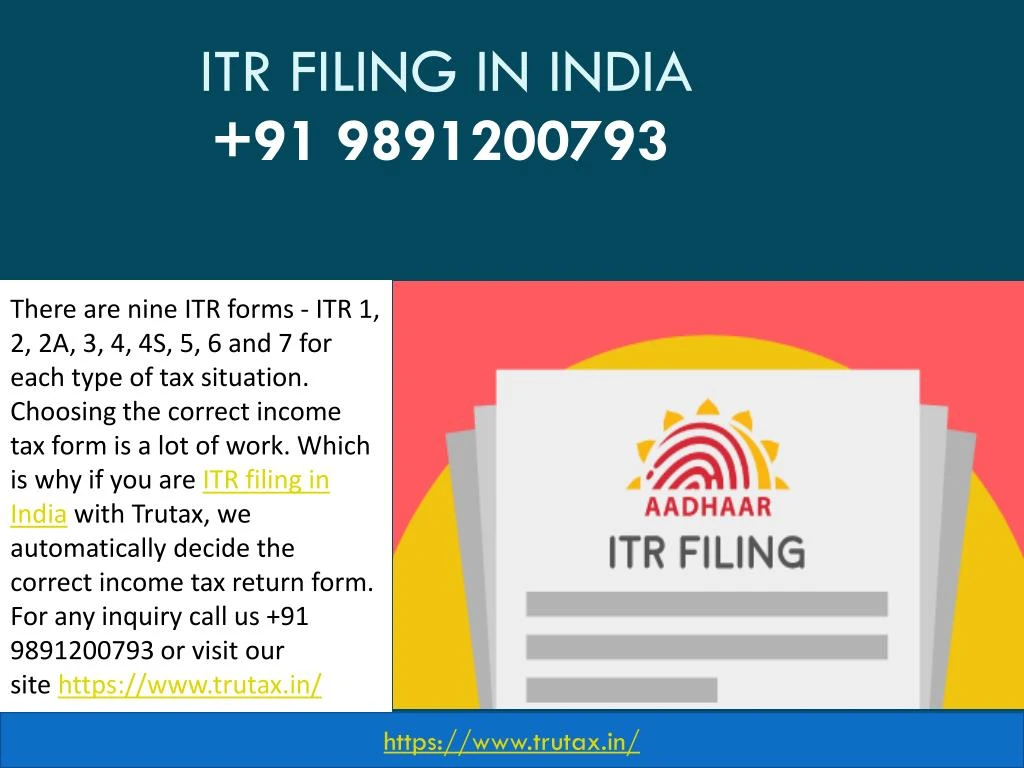 PPT - Which income tax return should I select for ITR filing in India ...
