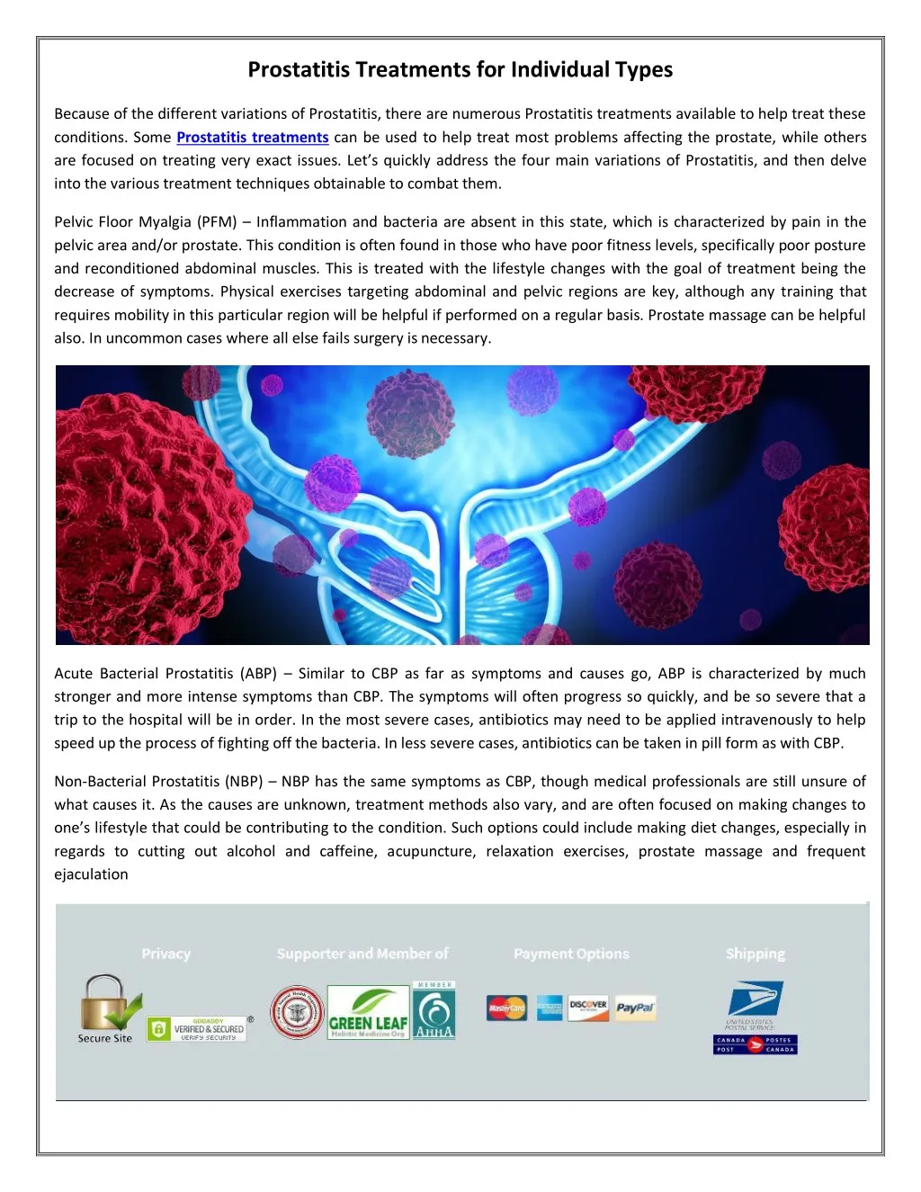 PPT - Prostatitis Treatments PowerPoint Presentation, free download ...