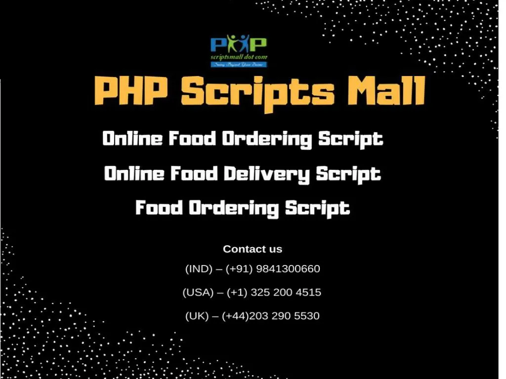 PPT - Online Food Delivery Script | Food Ordering Script PowerPoint ...