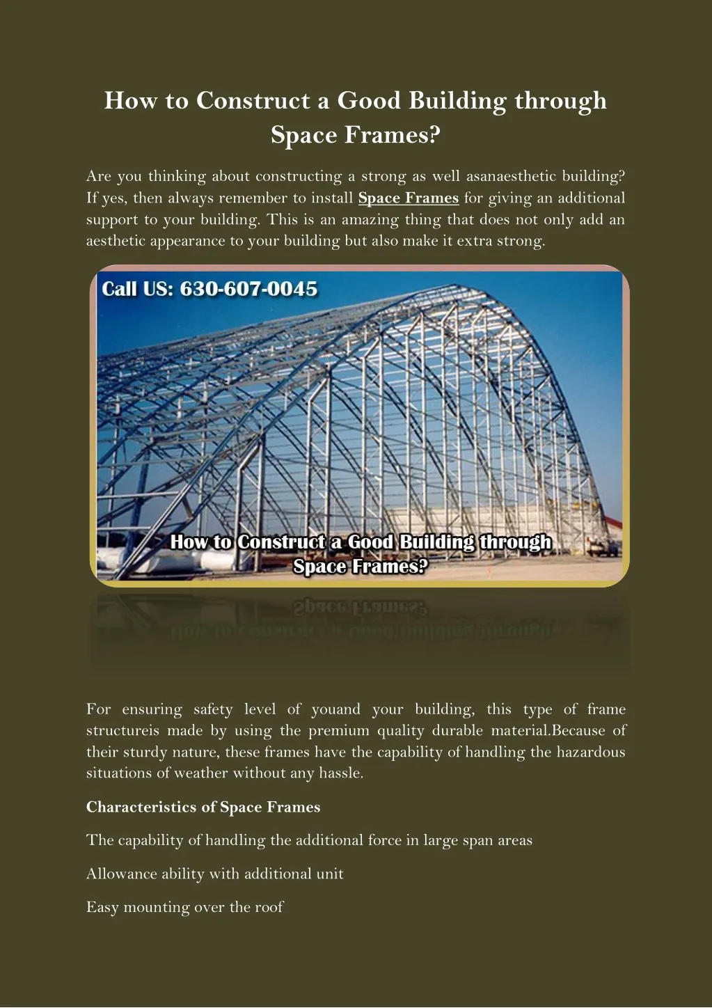 PPT - How to Construct a Good Building through Space Frames PowerPoint ...