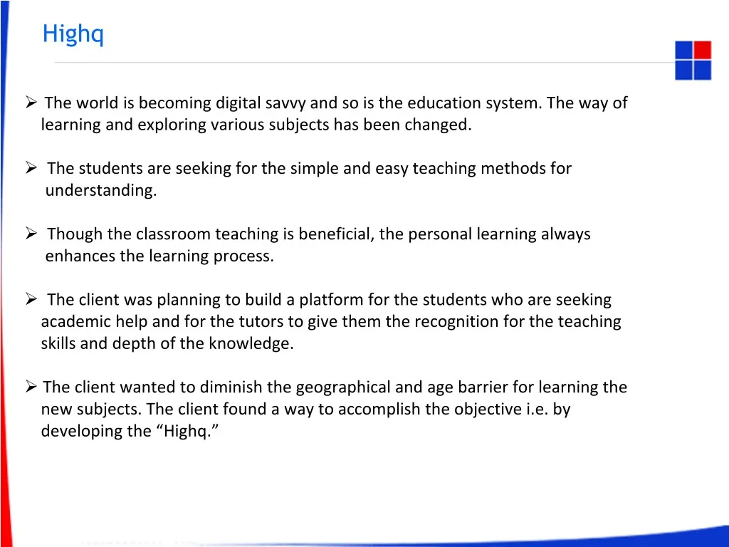 PPT - Highq PowerPoint Presentation, free download - ID:7915927