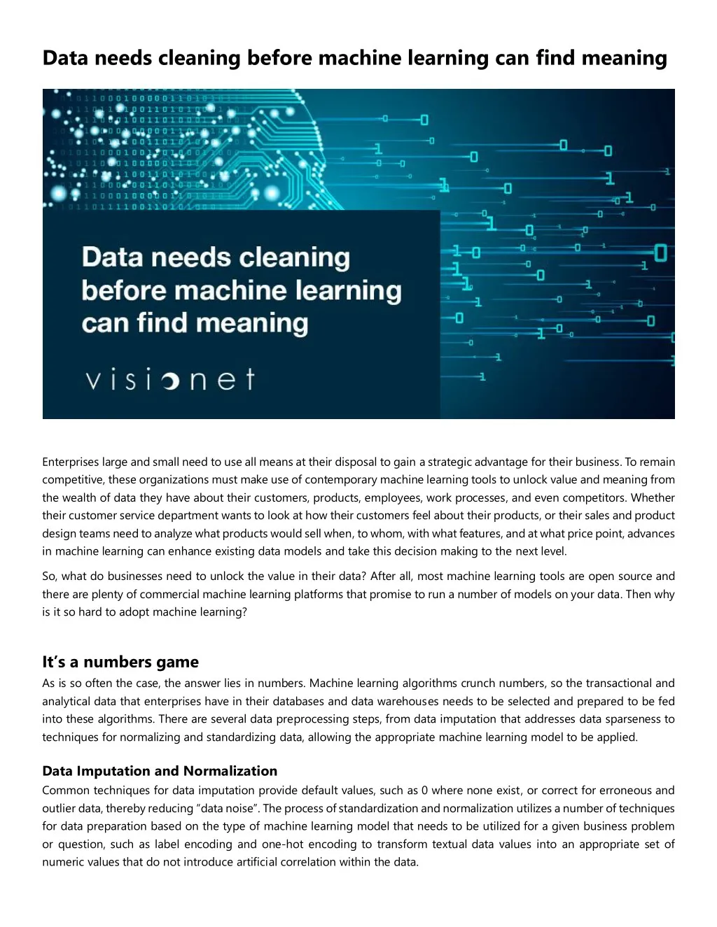 PPT - Data needs cleaning before machine learning can find meaning ...