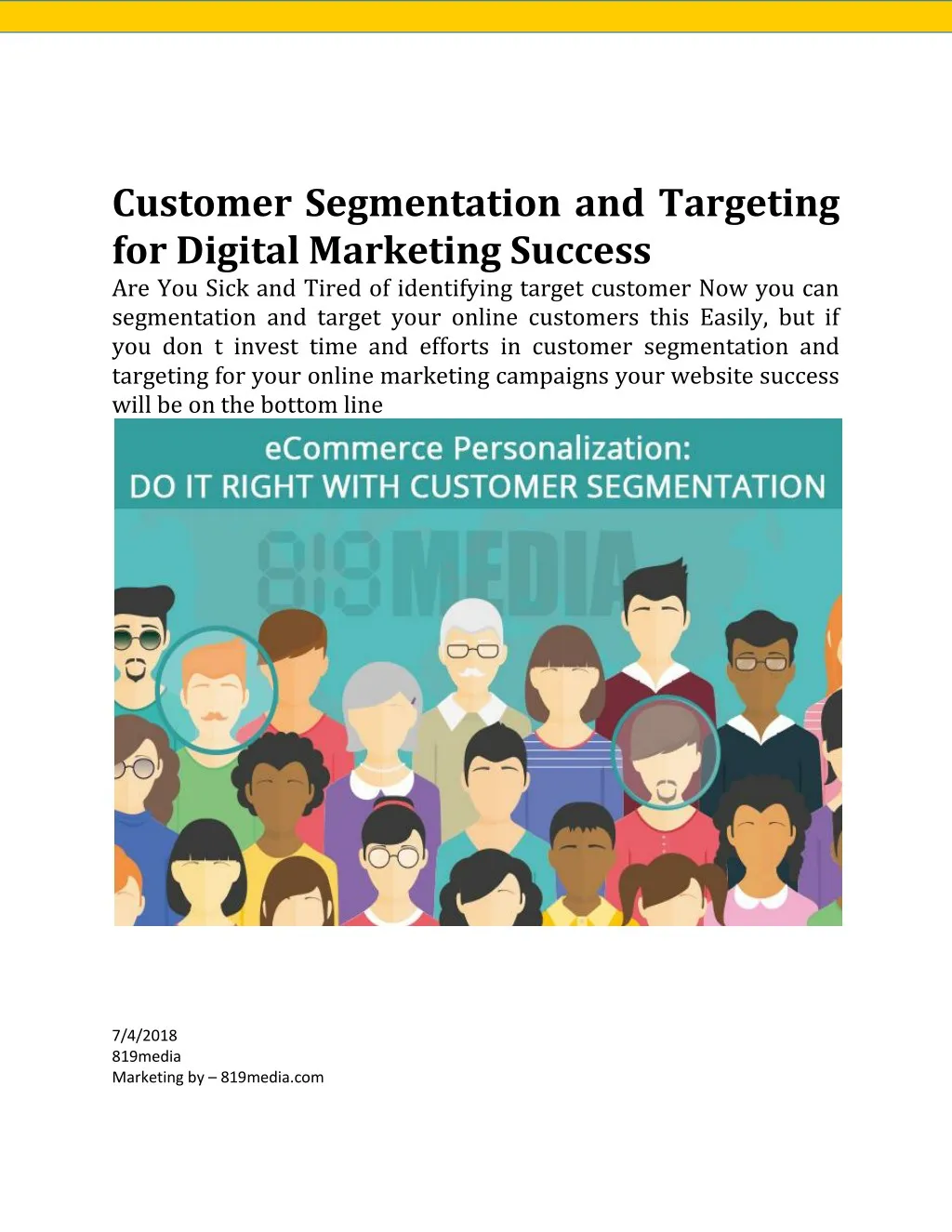 Ppt Customer Segmentation And Targeting For Digital Marketing Powerpoint Presentation Id 7924311