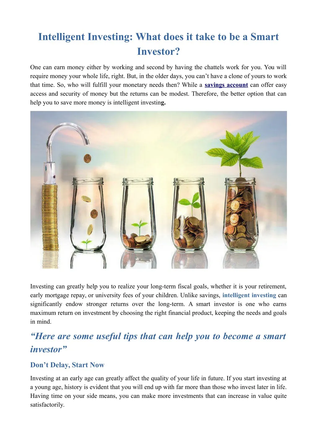 PPT - Intelligent Investing: What does it take to be a Smart Investor ...
