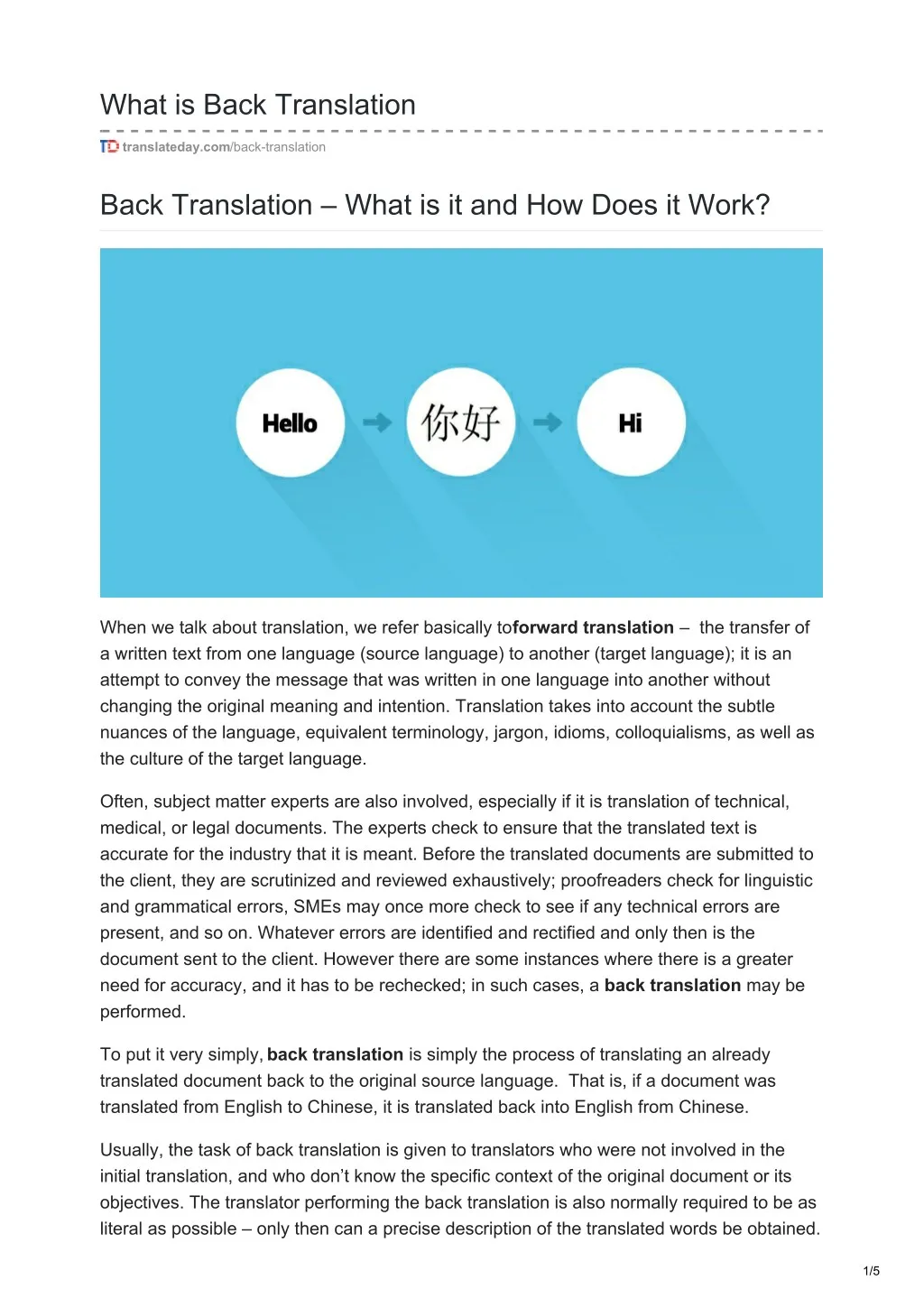 PPT - Back Translation â€“ What is it and How Does it Work? PowerPoint ...