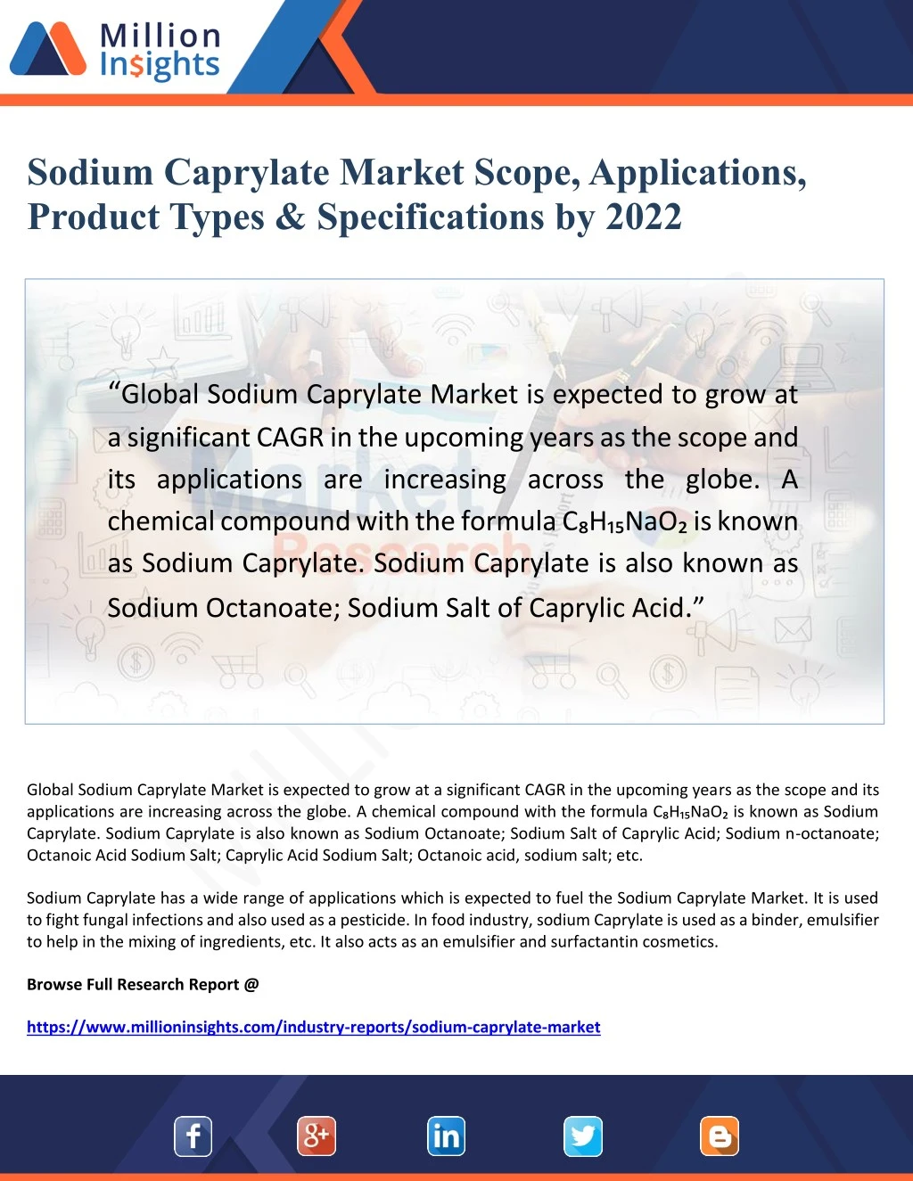 PPT - Sodium Caprylate Market Scope, Product Types & Specifications to ...
