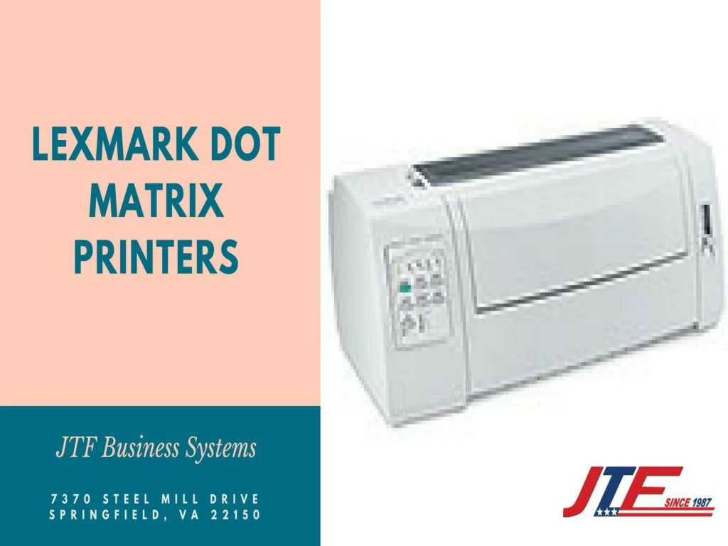PPT - Lexmark Dot Matrix Printers PowerPoint Presentation, free ...