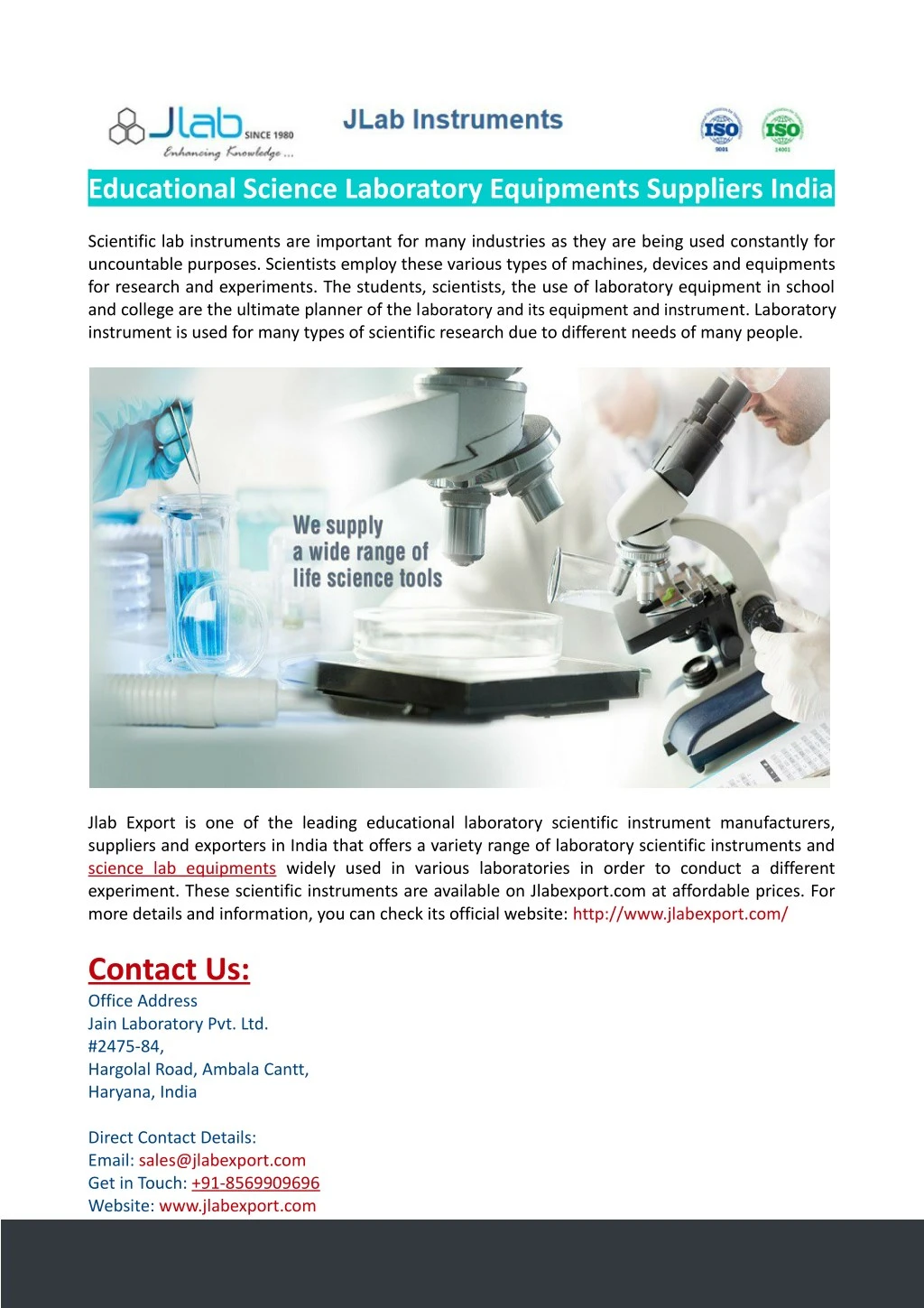 PPT - Science Laboratory Equipments Suppliers PowerPoint Presentation ...