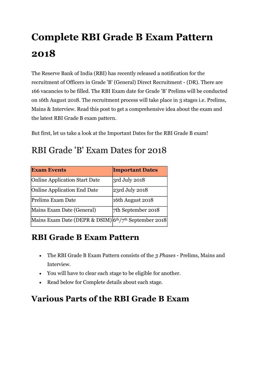 PPT - Complete Rbi garde b exam pattern PowerPoint Presentation, free ...