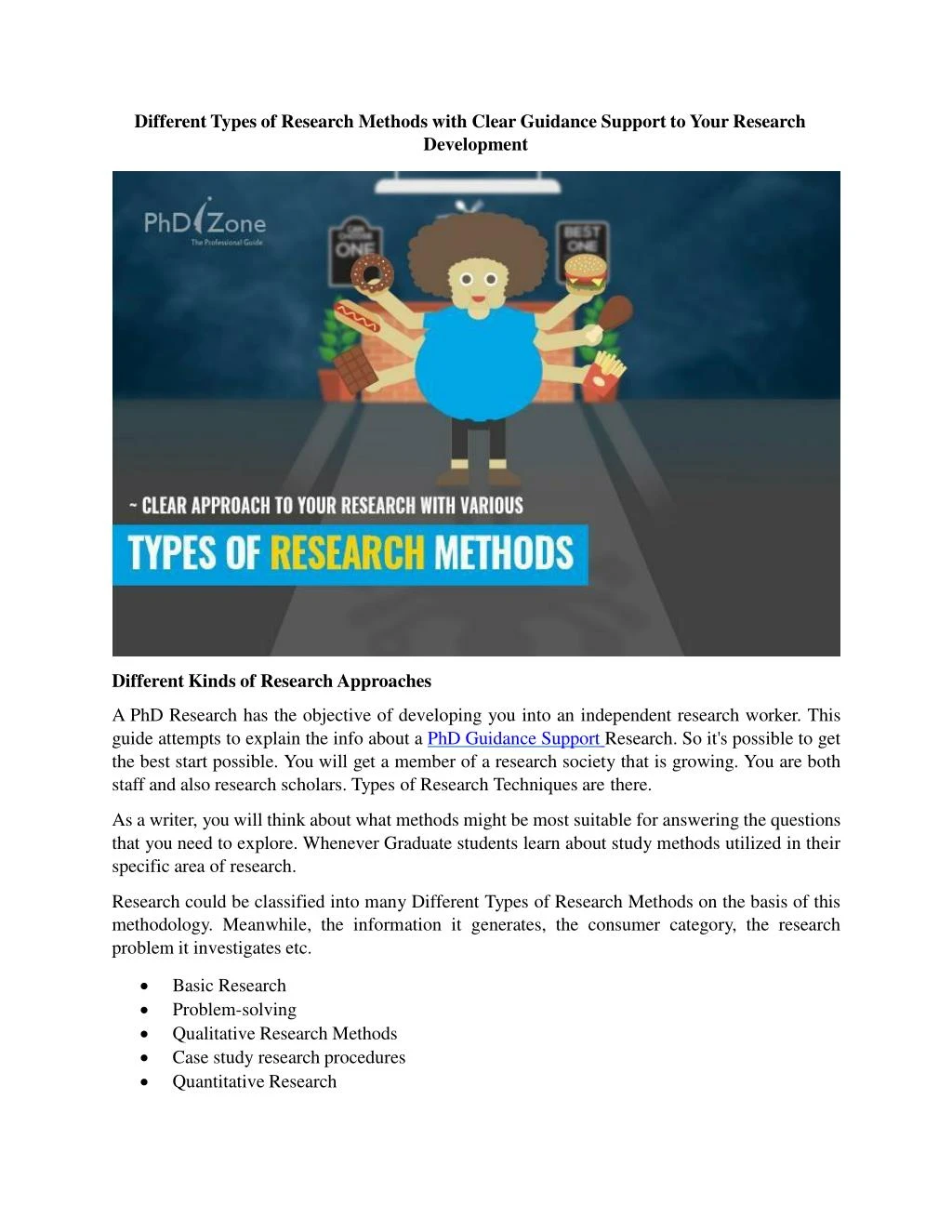 PPT - Different Types of Research Methods with Clear Guidance Support ...