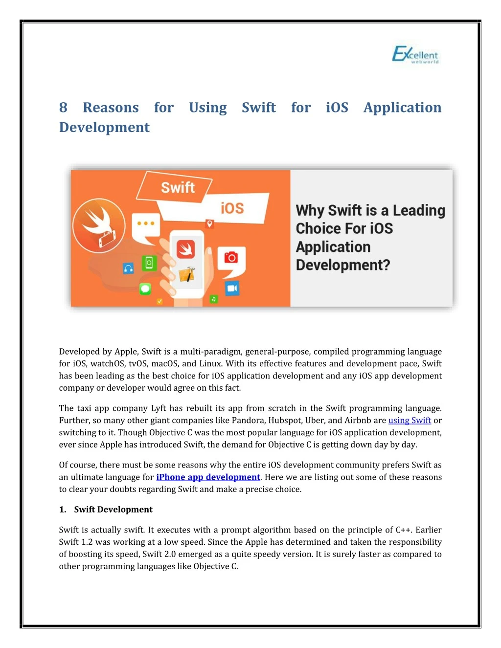PPT - Why Is Swift a Leading Choice For iOS Application Development ...