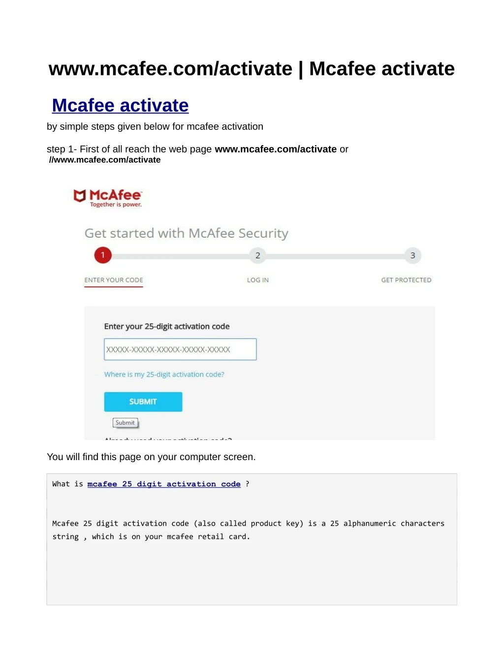 PPT - www.mcafee.com/activate | Mcafee activate PowerPoint Presentation - ID:7945544