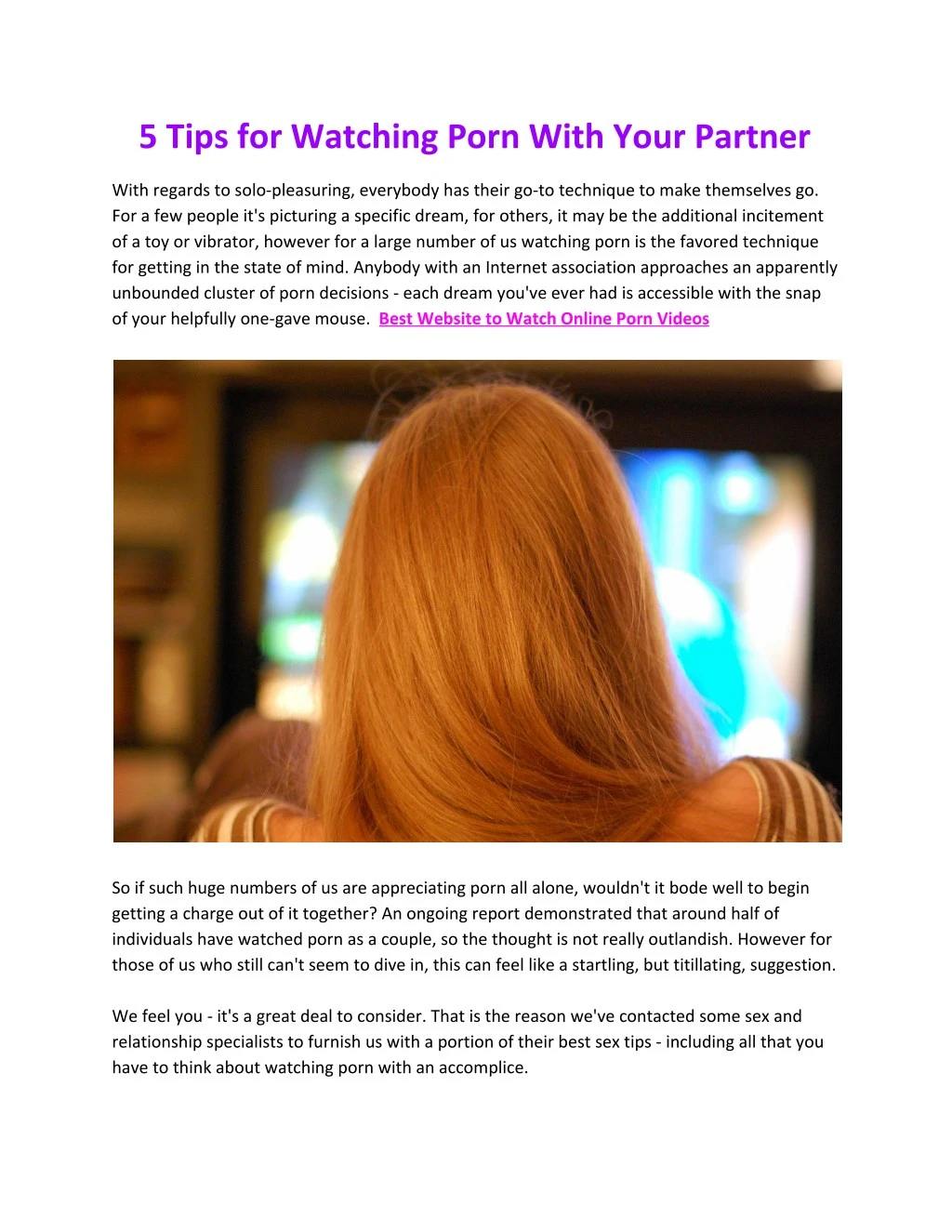 PPT - 5 Tips for Watching Movie With Your Partner PowerPoint ...