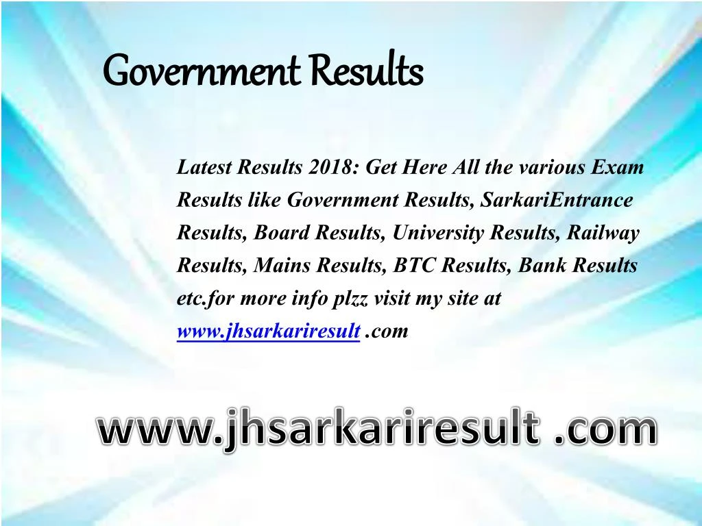 PPT - Government Results PowerPoint Presentation, free download - ID ...