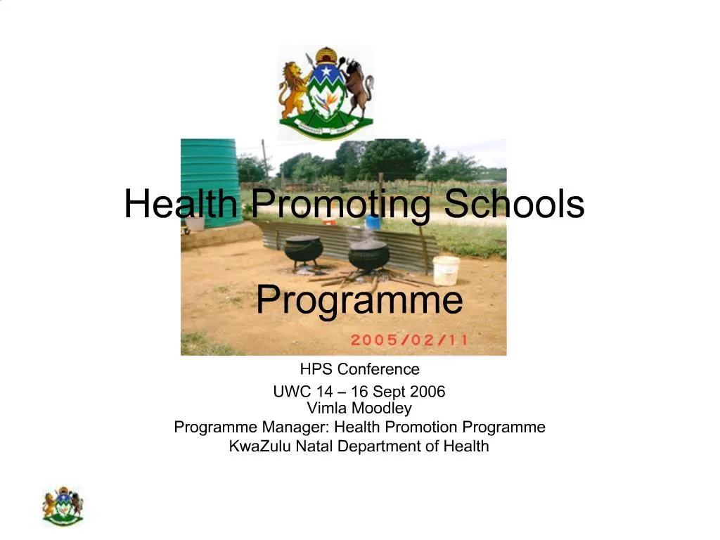 PPT - Health Promoting Schools Programme PowerPoint Presentation, free ...
