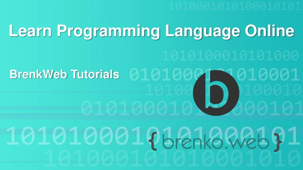 PPT - Learn Programming Language Online Free â€“ BrenkoWeb PowerPoint ...