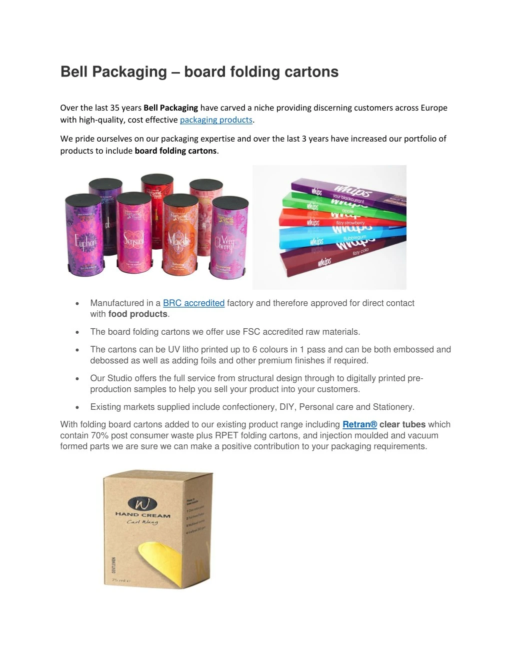 PPT - Bell Packaging â€“ board folding cartons PowerPoint Presentation ...