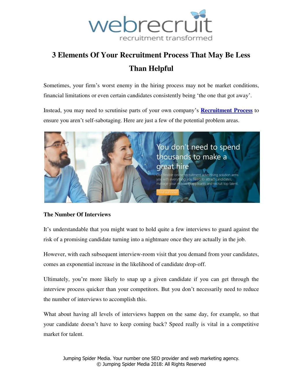 PPT - 3 Elements Of Your Recruitment Process That May Be Less Than ...