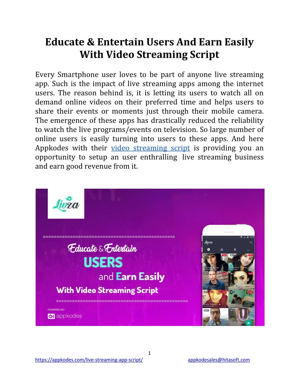 PPT - Educate & Entertain Users And Earn Easily With Video Streaming ...