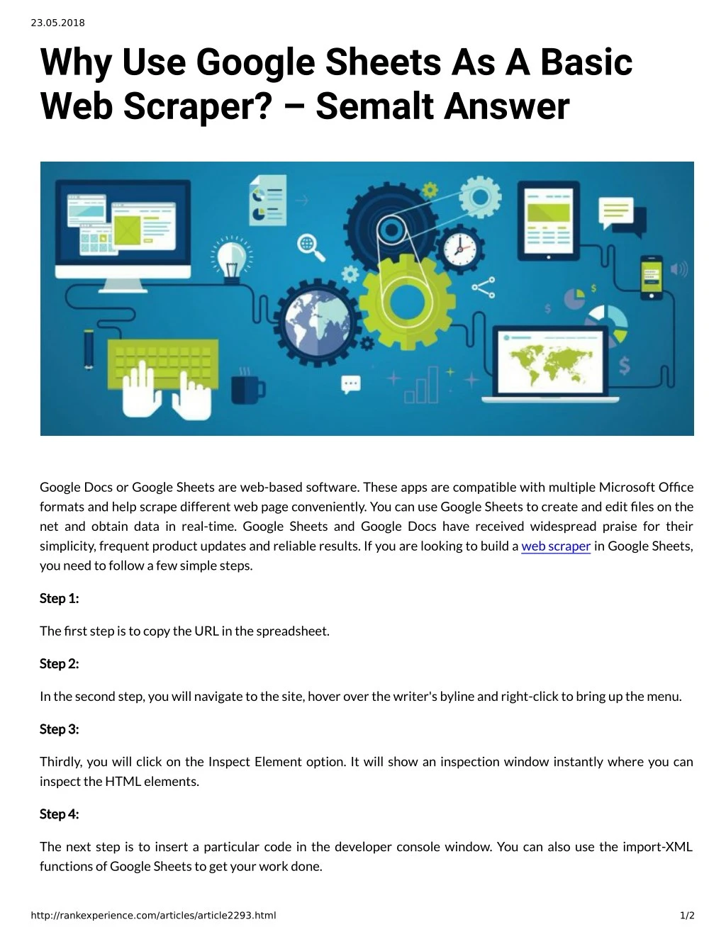 PPT Why Use Google Sheets As A Basic Web Scraper Semalt Answer 