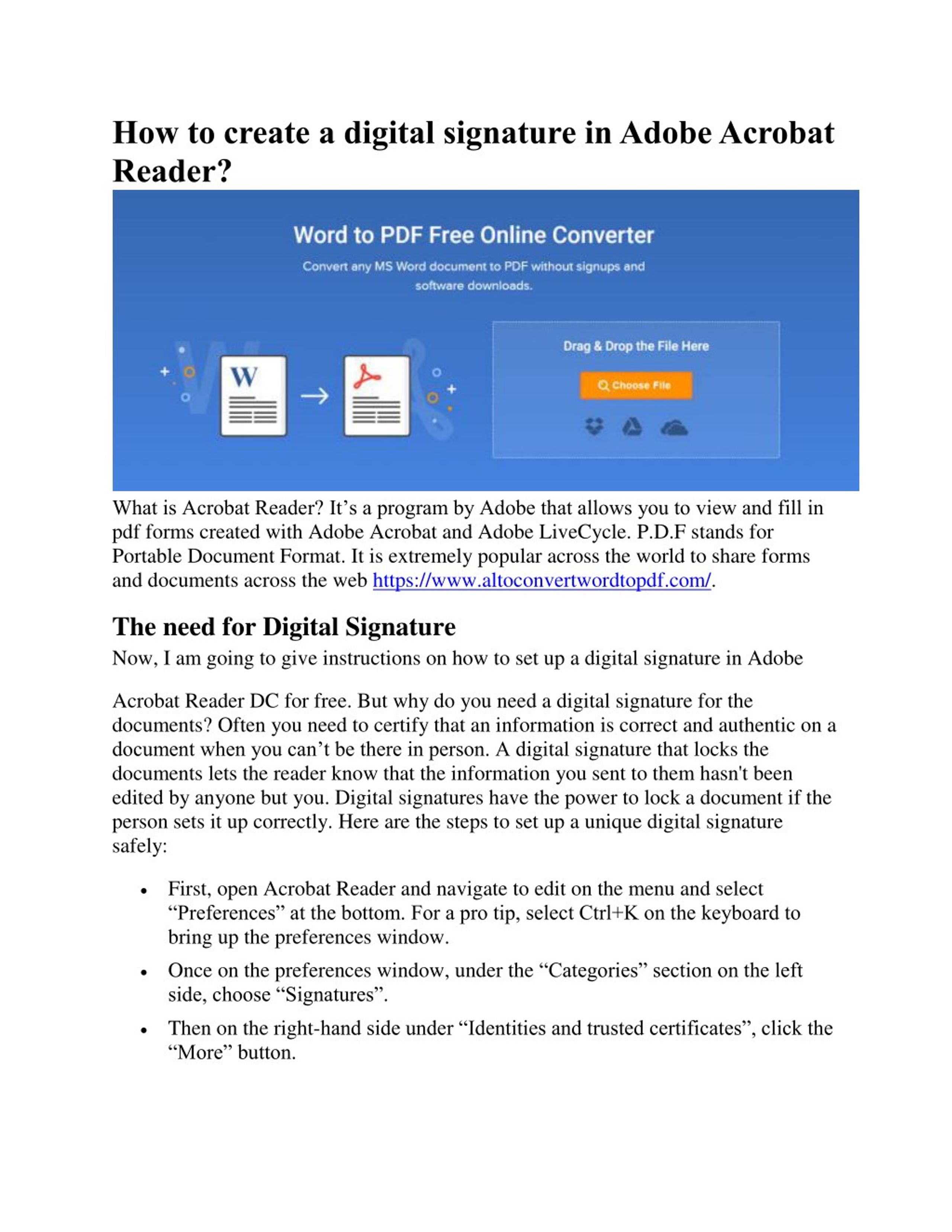 PPT How To Create A Digital Signature In Adobe Acrobat Reader 