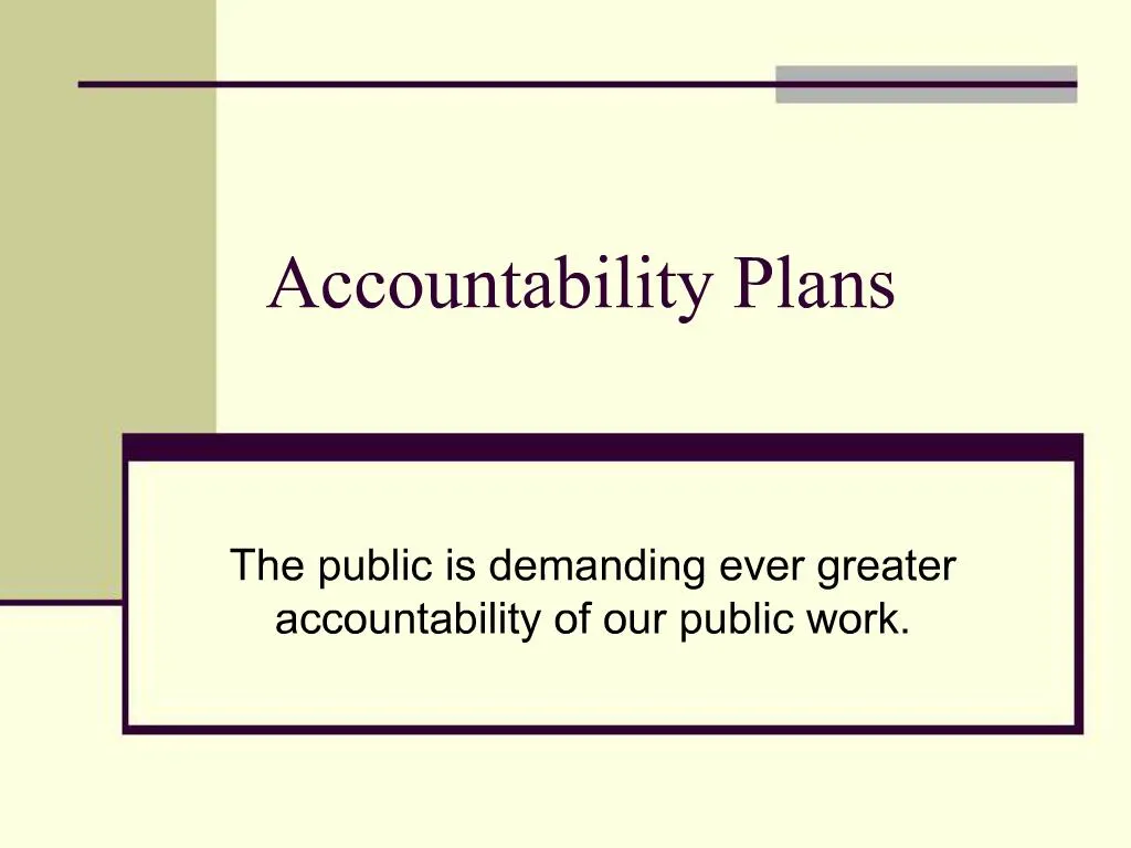 PPT - Accountability Plans PowerPoint Presentation, free download - ID ...