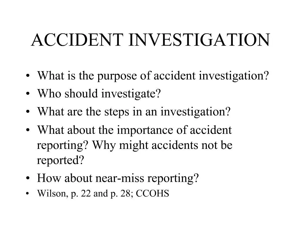 PPT - ACCIDENT INVESTIGATION PowerPoint Presentation, free download ...