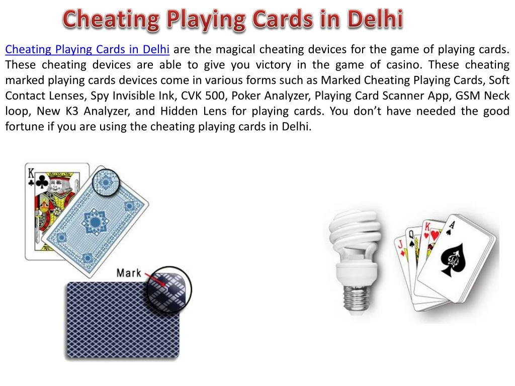 PPT - Cheating Playing Cards in Delhi PowerPoint Presentation, free ...