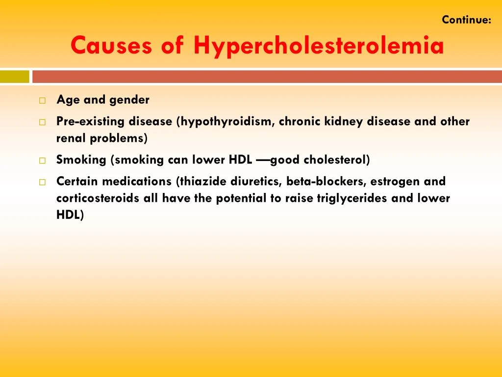 PPT - Hypercholesterolemia: Causes, Symptoms, Daignosis, Prevention and ...
