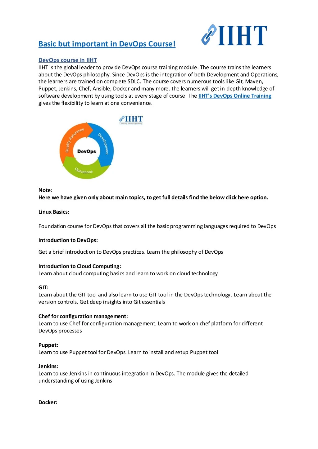 PPT - Devops course content | module | IIHT PowerPoint Presentation ...