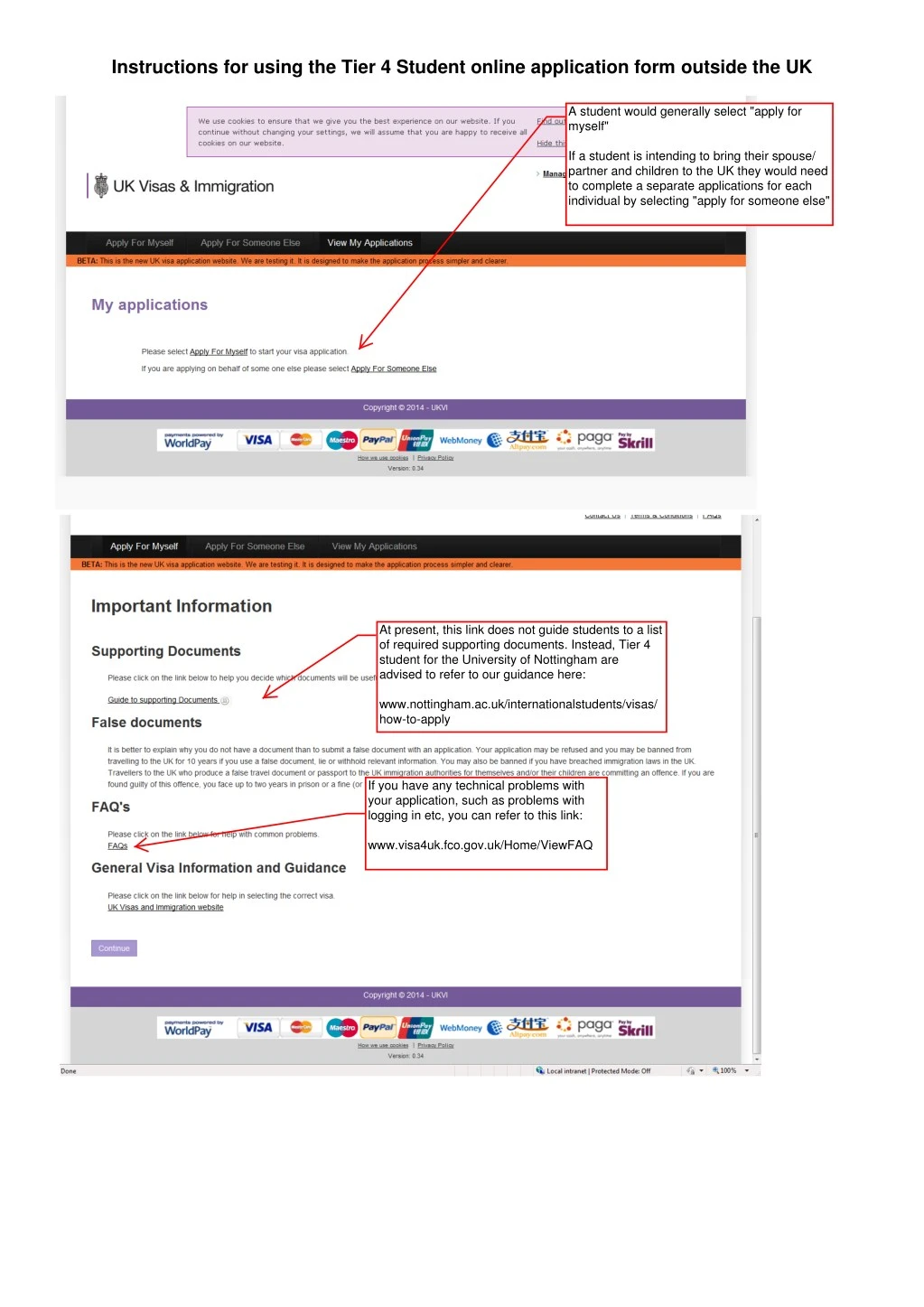 PPT - Instructions for using the Tier 4 Student online application ...