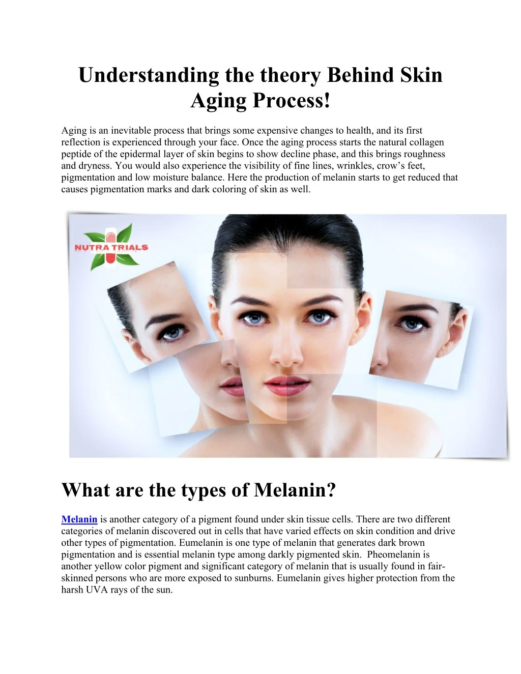 PPT - Understanding the theory Behind Skin Aging Process! PowerPoint ...