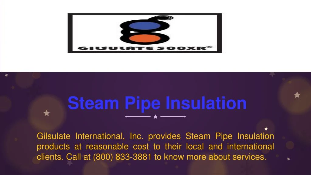 PPT - Steam Pipe Insulation PowerPoint Presentation, free download - ID:7968741