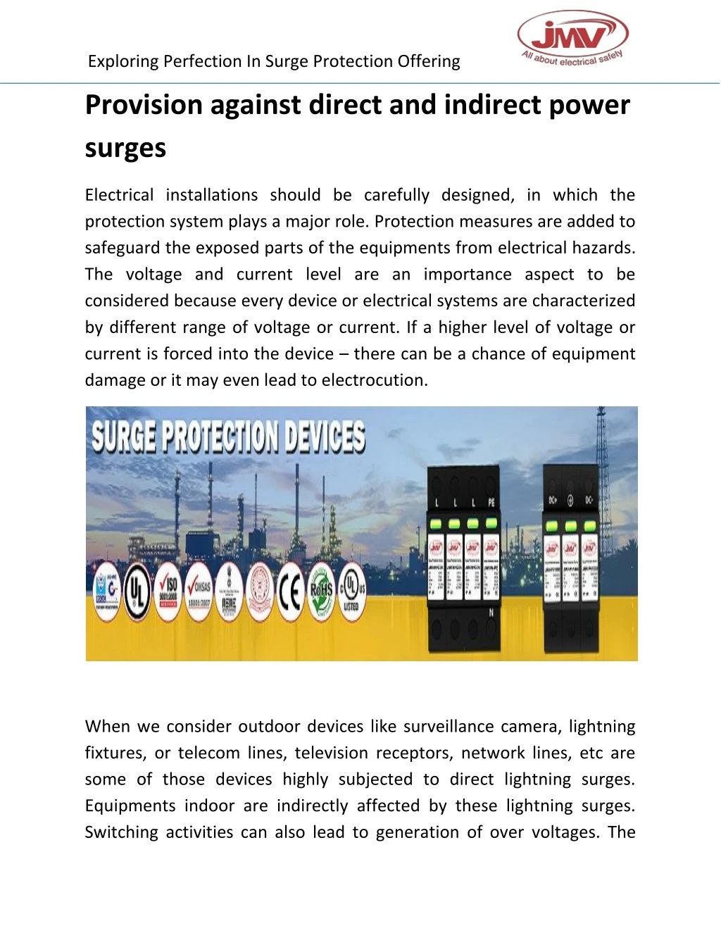 PPT - Provision against direct and indirect power surges PowerPoint ...