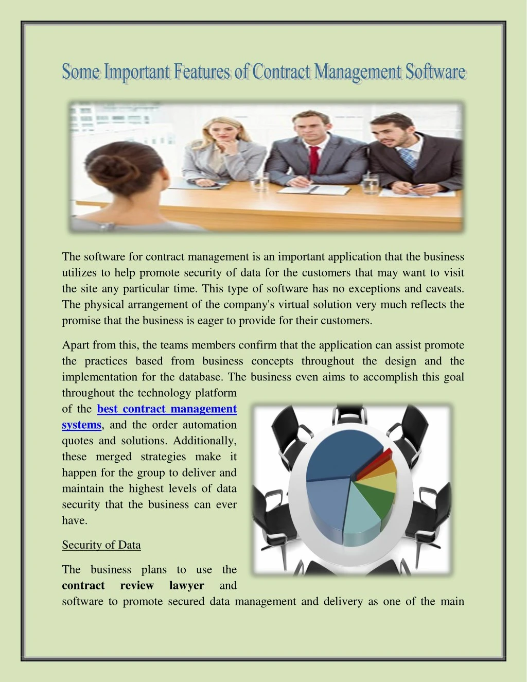 PPT - Some Important Features of Contract Management Software ...