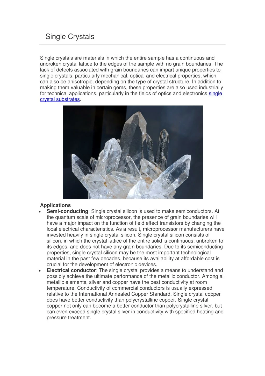 PPT - pure element single crystals PowerPoint Presentation, free ...