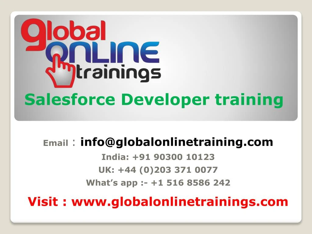 PPT - Salesforce developer training |Best Salesforce Apex developer ... PPT - Salesforce developer training |Best Salesforce Apex developer ...
