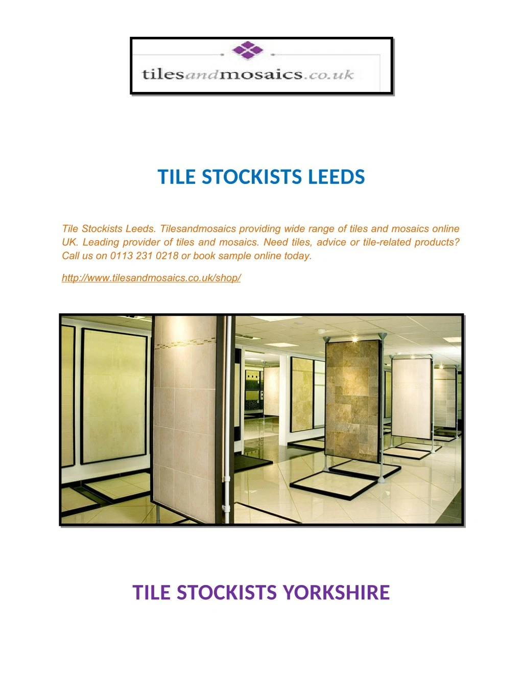 PPT - Tile Stockists Leeds PowerPoint Presentation, free download - ID ...