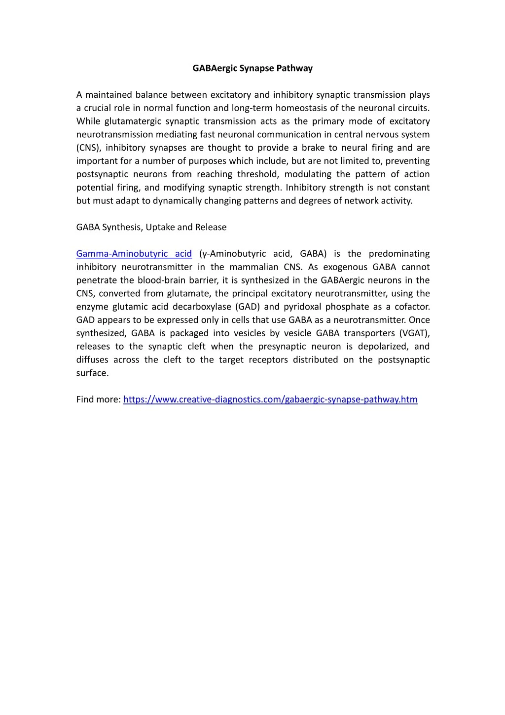 PPT - GABAergic Synapse Pathway PowerPoint Presentation, free download ...