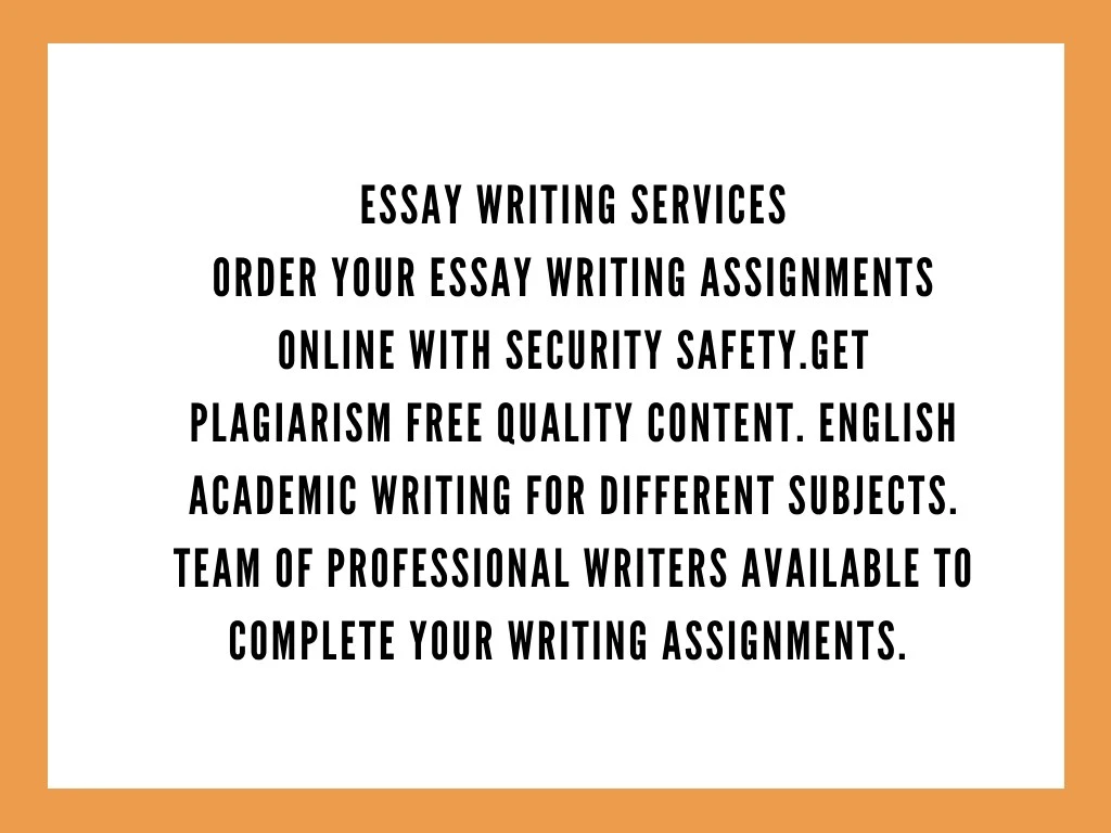 PPT - Academic Essay Writing Services PowerPoint Presentation, free ...