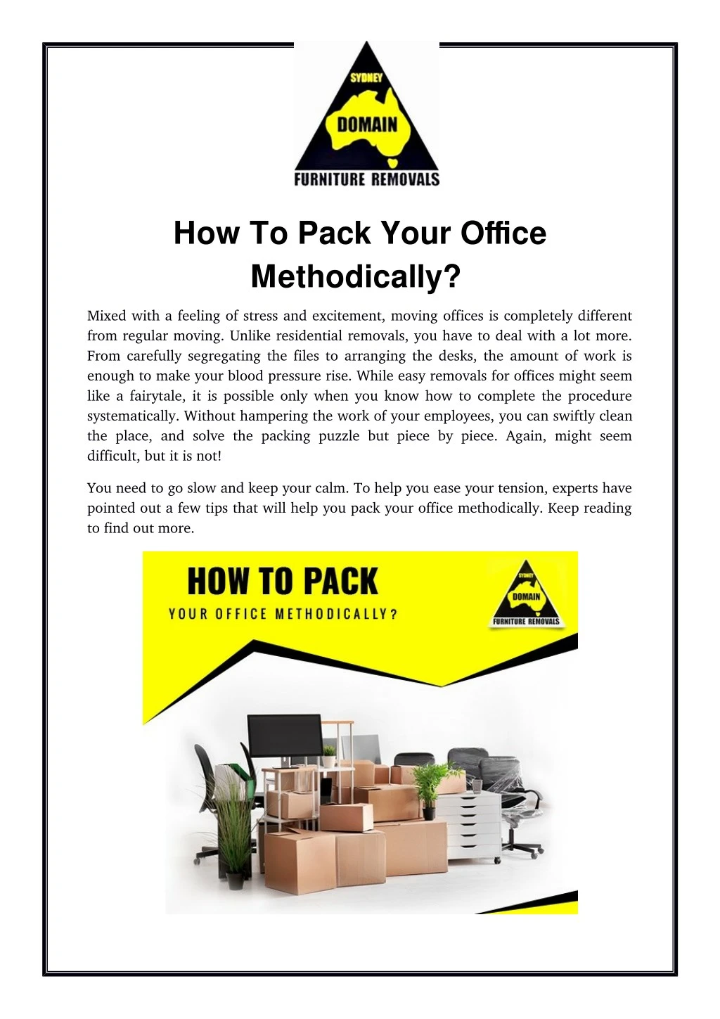 PPT - How To Pack Your Office Methodically? PowerPoint Presentation ...