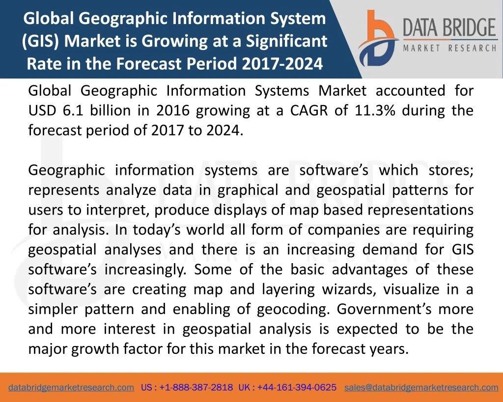 PPT - Global Geographic Information System (GIS) Market – Industry ... PPT - Global Geographic Information System (GIS) Market – Industry ...