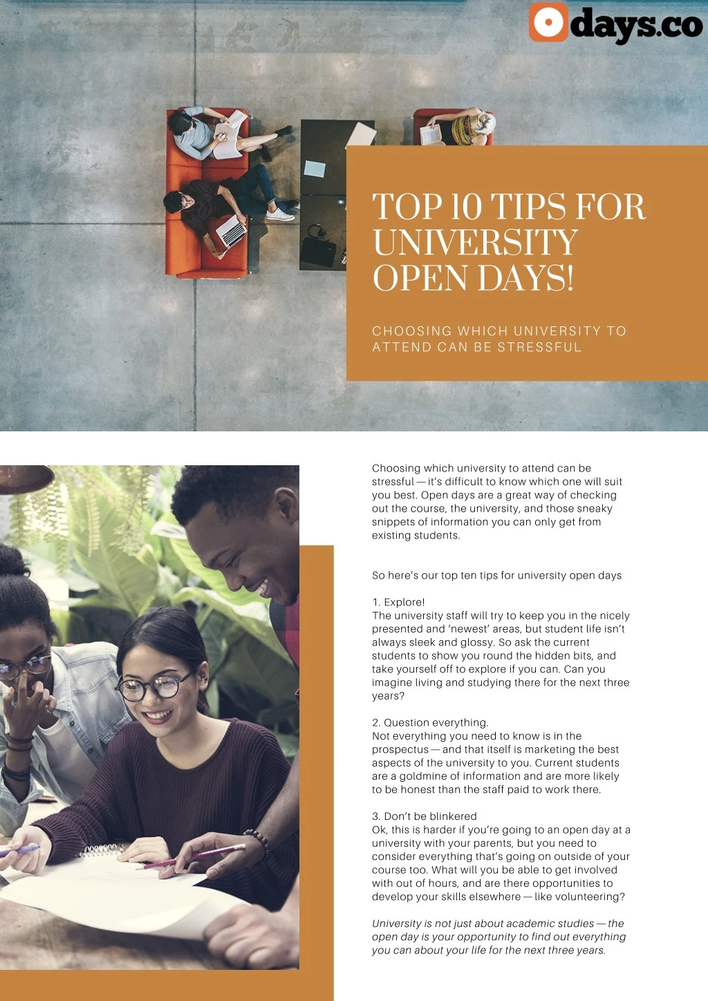 PPT - Top 10 Tips For University Open Days! PowerPoint Presentation ...