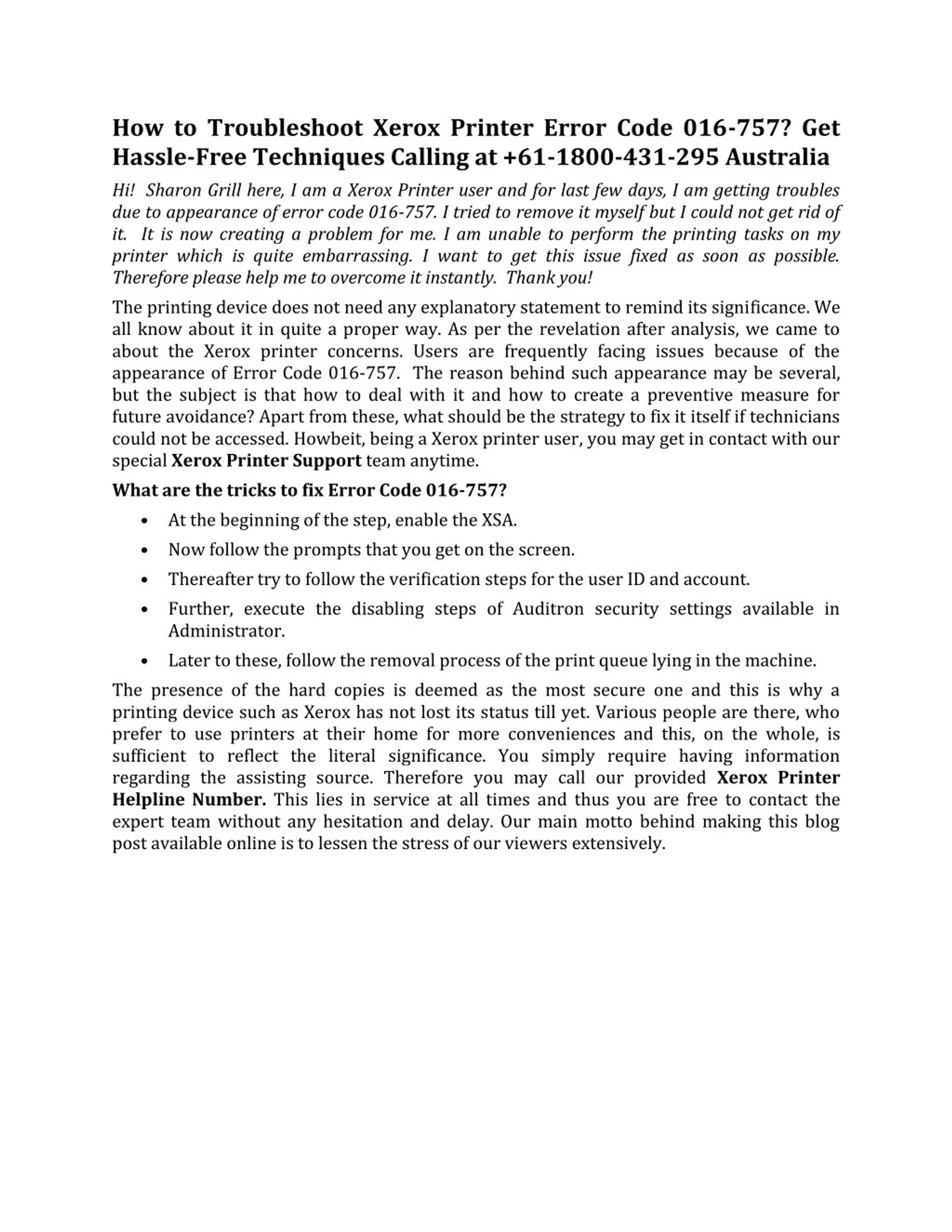 PPT Xerox Printer Helpline Number PowerPoint Presentation Free