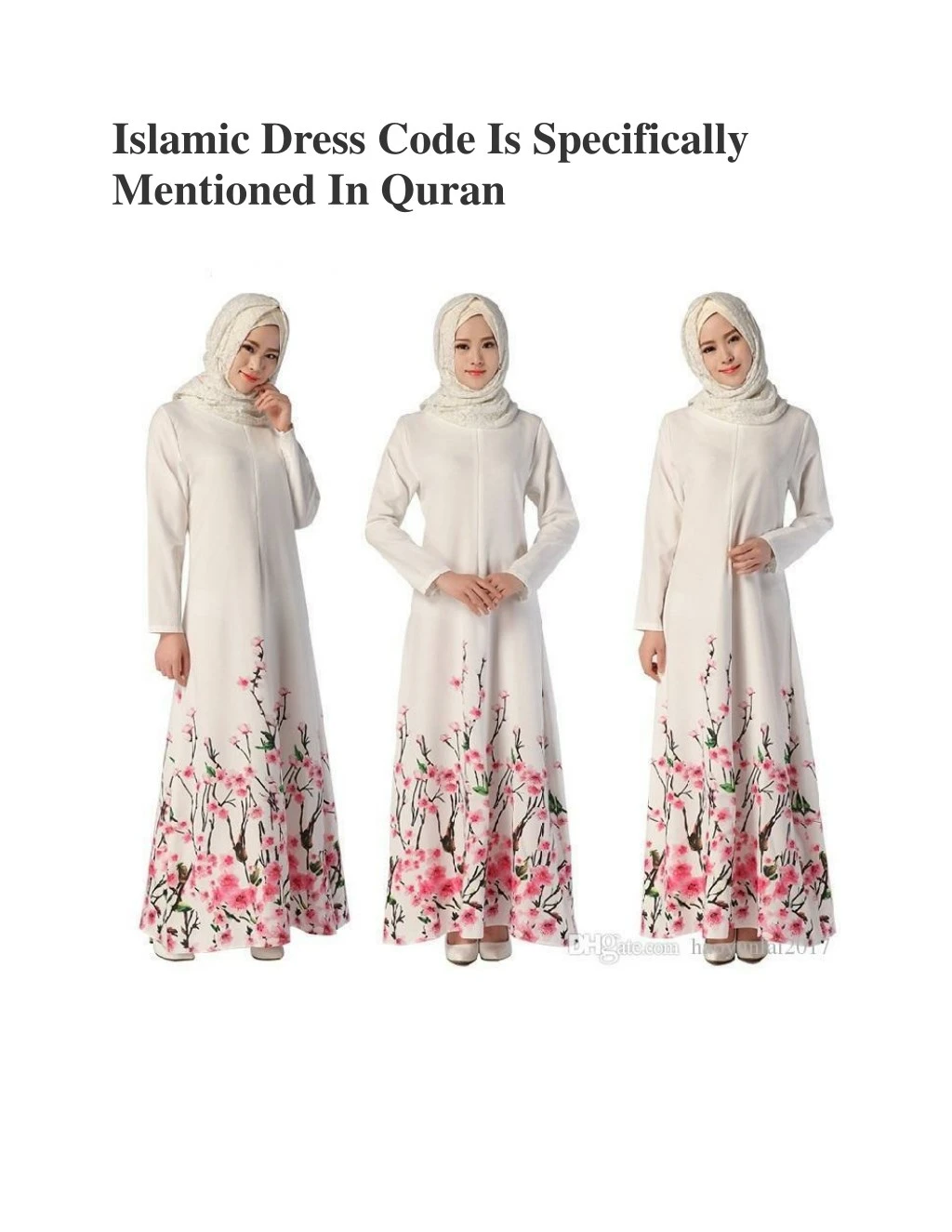 PPT - Islamic Dress Code Is Specifically Mentioned In Quran PowerPoint ...