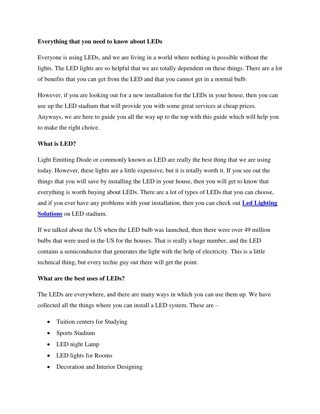 PPT - Everything that you need to know about LEDs PowerPoint ...